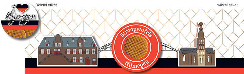Stroopwafelblik Nijmegen - Van der Meulen Souvenirs en kaarten